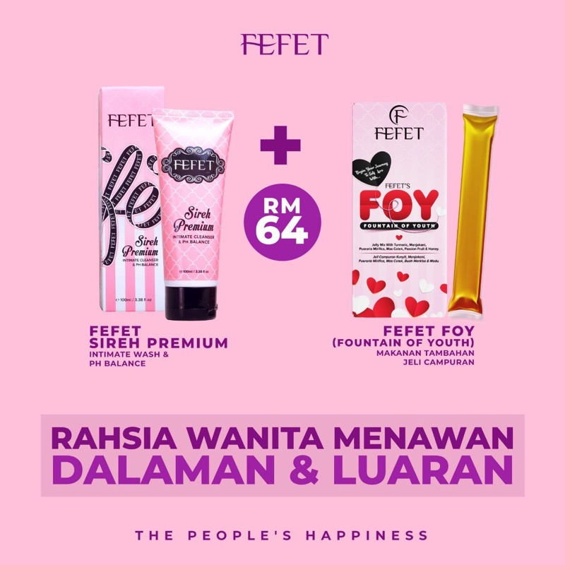 💯% ORIGINAL FEFET SIREH PREMIUM & FEFET TURMERIC PREMIUM | Shopee Malaysia