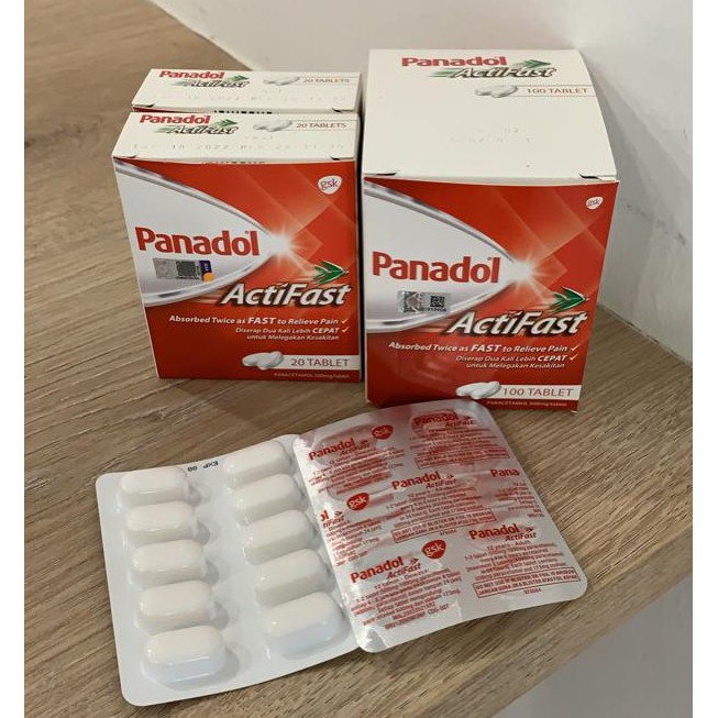 Panadol Actifast 500mg (10 tablets !!! = 1 blister ) exp date 22.(march ...