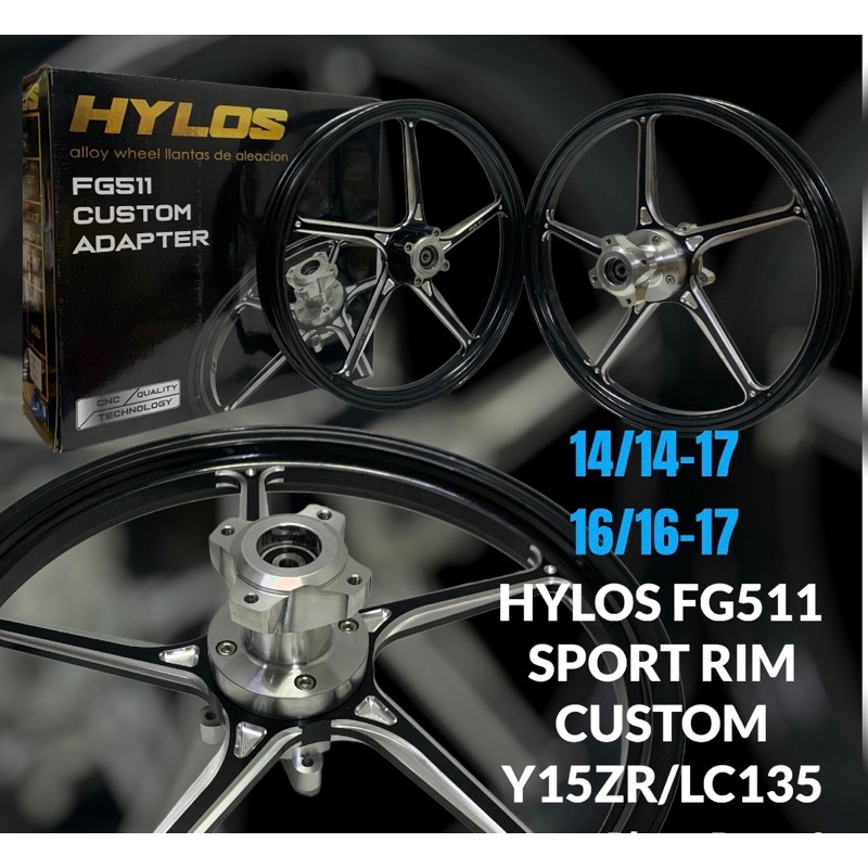 Y15ZR/LC135 HYLOS FG511 CUSTOM ADATER SPORT RIM | Shopee Malaysia