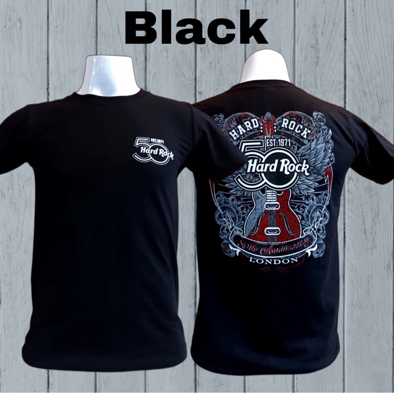 Hard Rock T Shirt Kain Sejuk Streetwear Printed Baju Lelaki Baju ...