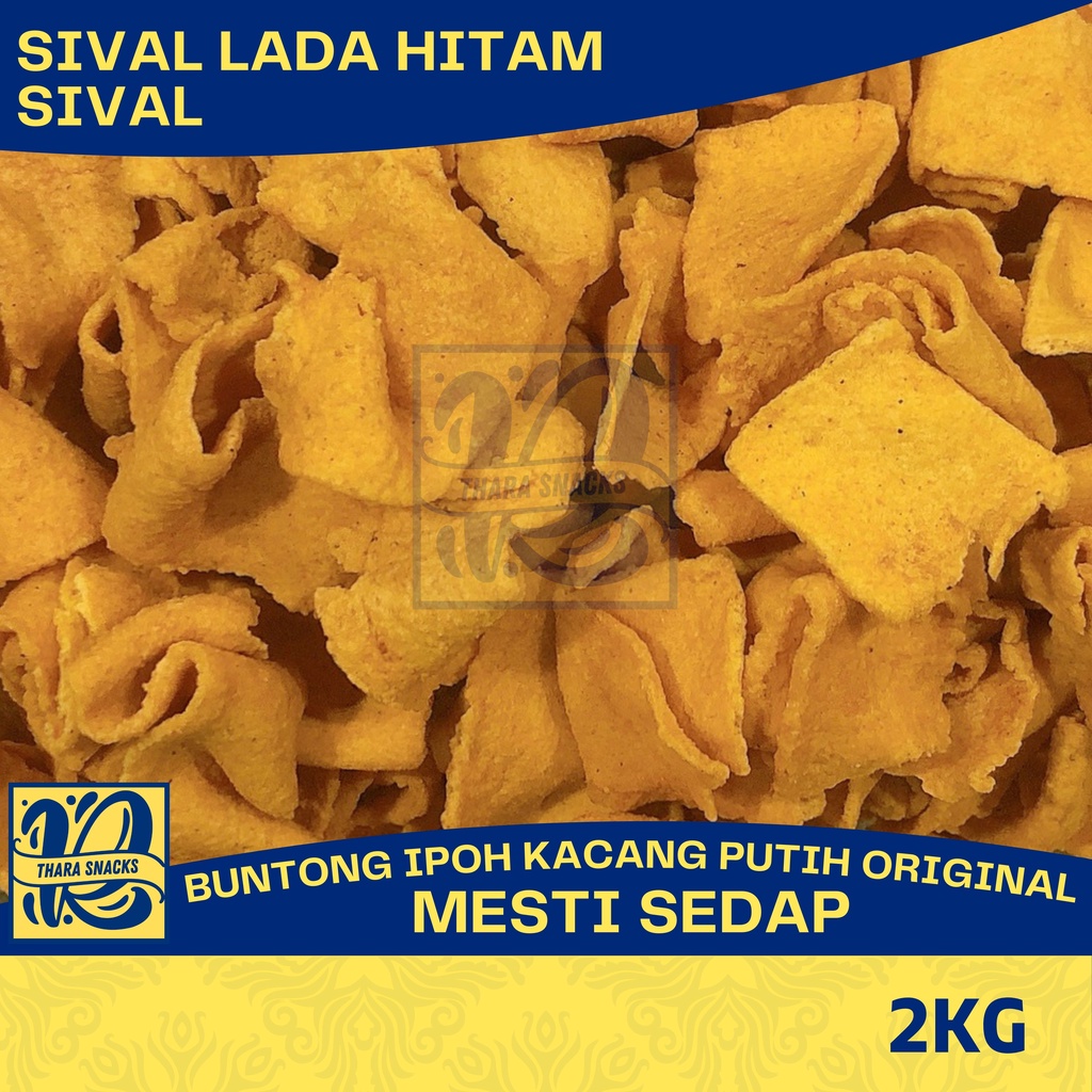 Thara Snacks Sival Lada Hitam Peppar Sival Buntong Ipoh Kacang Putih ...