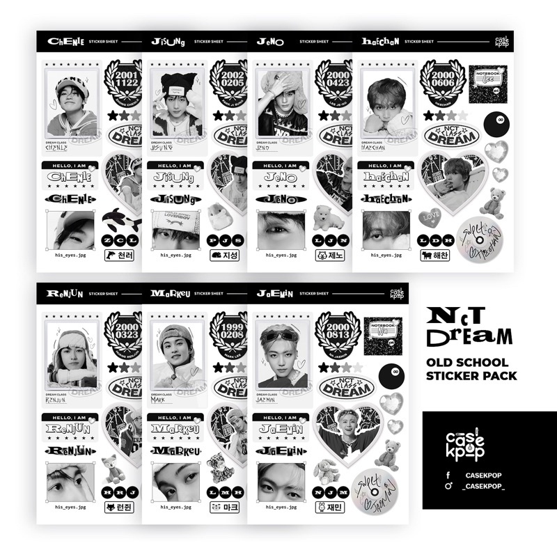 Sticker NCT DREAM - OLD SCHOOL | Shopee Malaysia