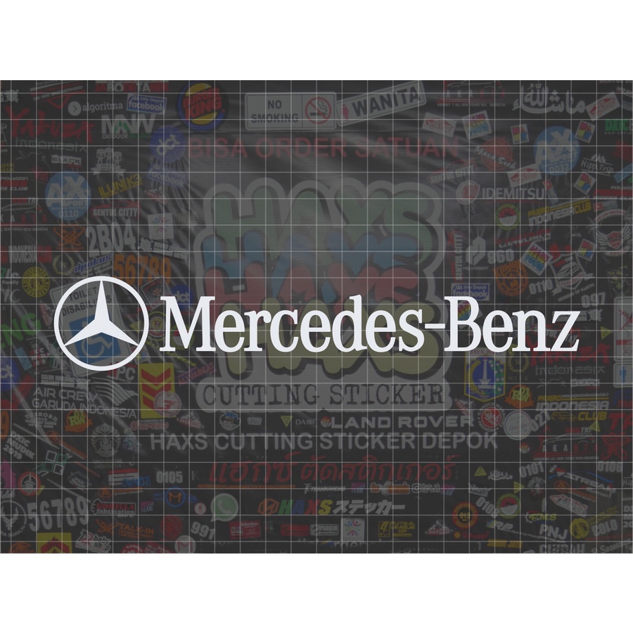 Bismania Mercedes Benz Cutting Sticker Size 25 Cm for Car | Shopee Malaysia
