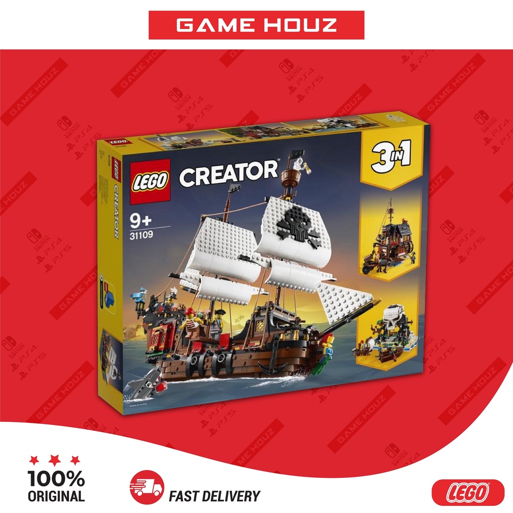 LEGO Creator 3in1 Pirate Ship (LG31109) | Shopee Malaysia