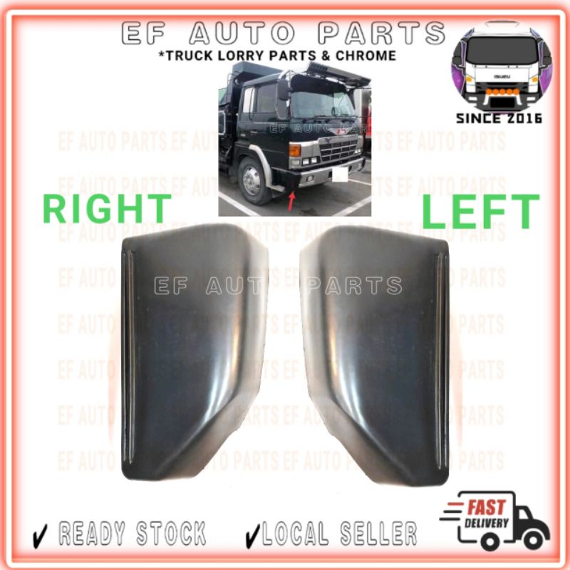 HINO FS KING SIDE BUMPER COVER LEFT RIGHT 15'' LONG LORRI LORI TRUCK ...