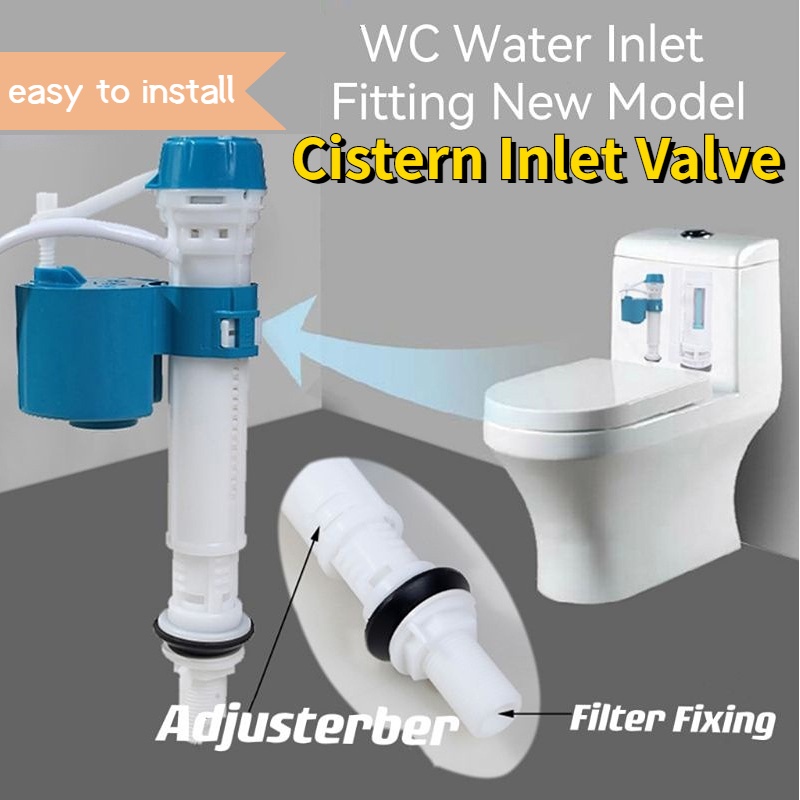 High Pressure Water Drainage Valve Toilet Tank Float Valve Adjustable ...