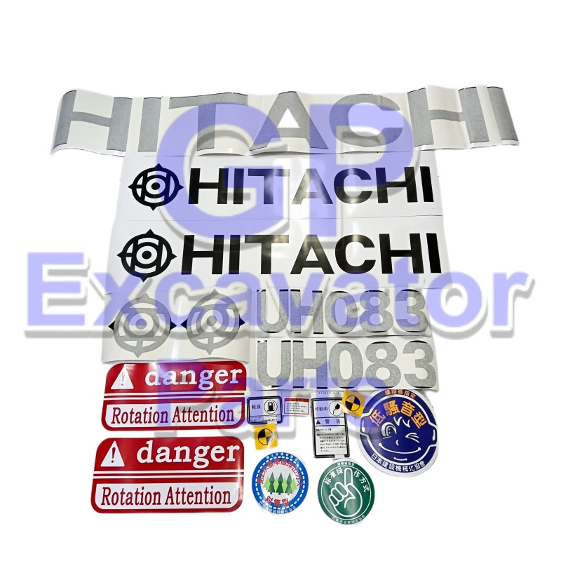 UH083 / UH07-7 HITACHI HYDRAULIC EXCAVATOR STICKER SET | Shopee Malaysia