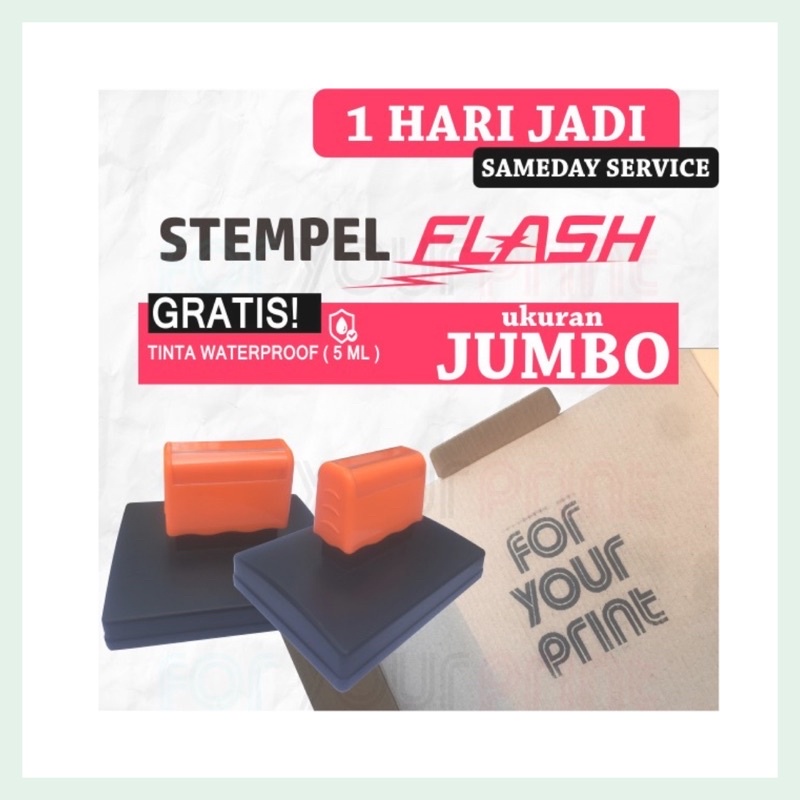 Jumbo Stamp/JUMBO Size FLASH Stamp | Shopee Malaysia