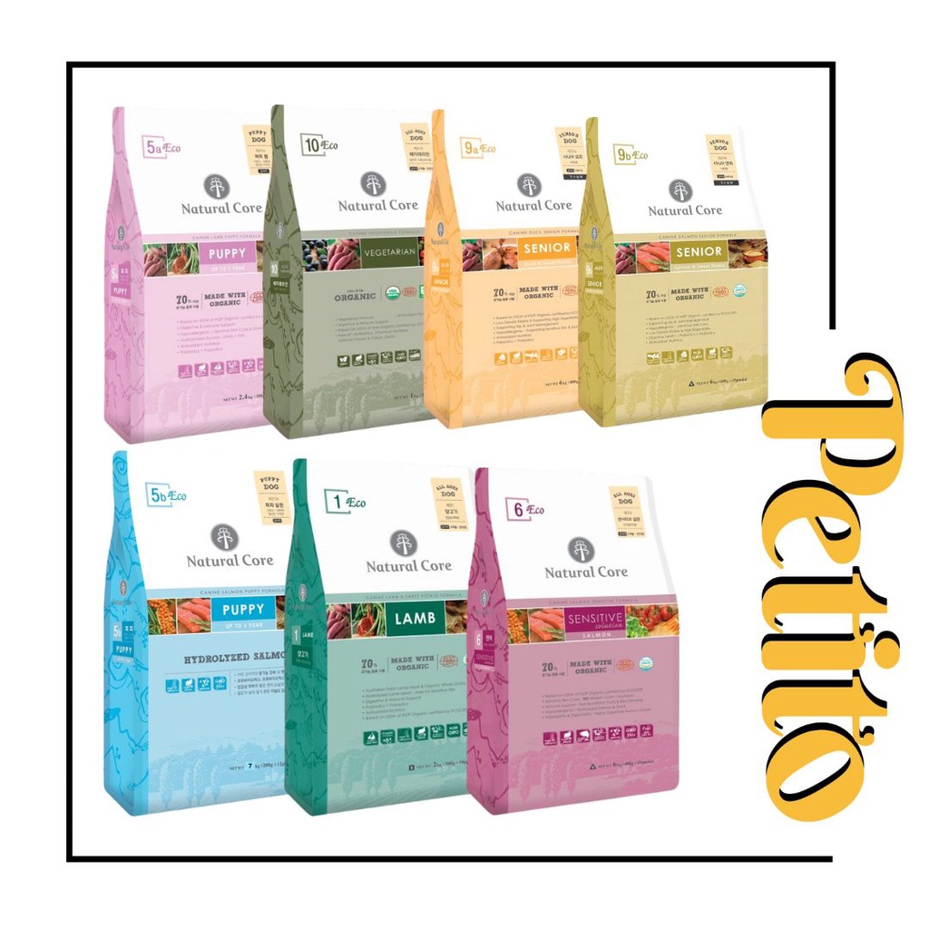 Natural Core Organic Dog Food 6kg,7kg - Sensitive Salmon, Lamb ...