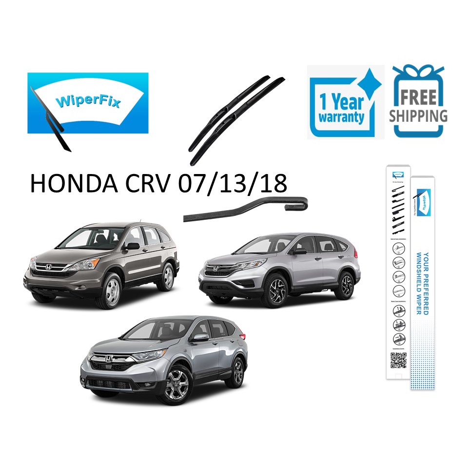 [WiperFix] HONDA CRV CR-V Wiper 2007-13-18-2023 NEW and above - SILICONE WIPER - HYBRID BLADE ...