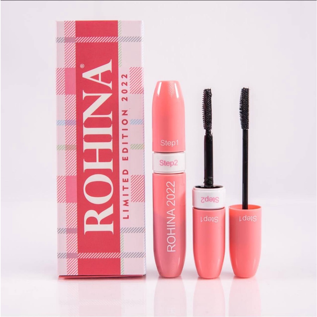 MASCARA ROHINA TWO STEP NEW EDITION PINK 2022 ORIGINAL HQ | Shopee Malaysia