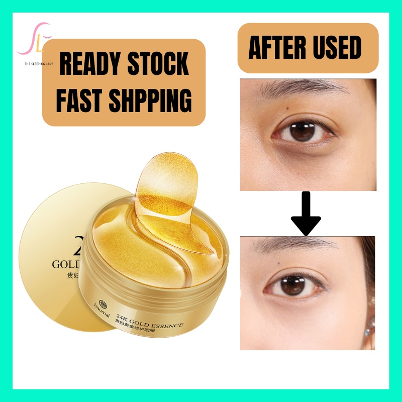 Topeng Mata Melembap & Anja eye mask collagen 24k gold eye mask dark ...