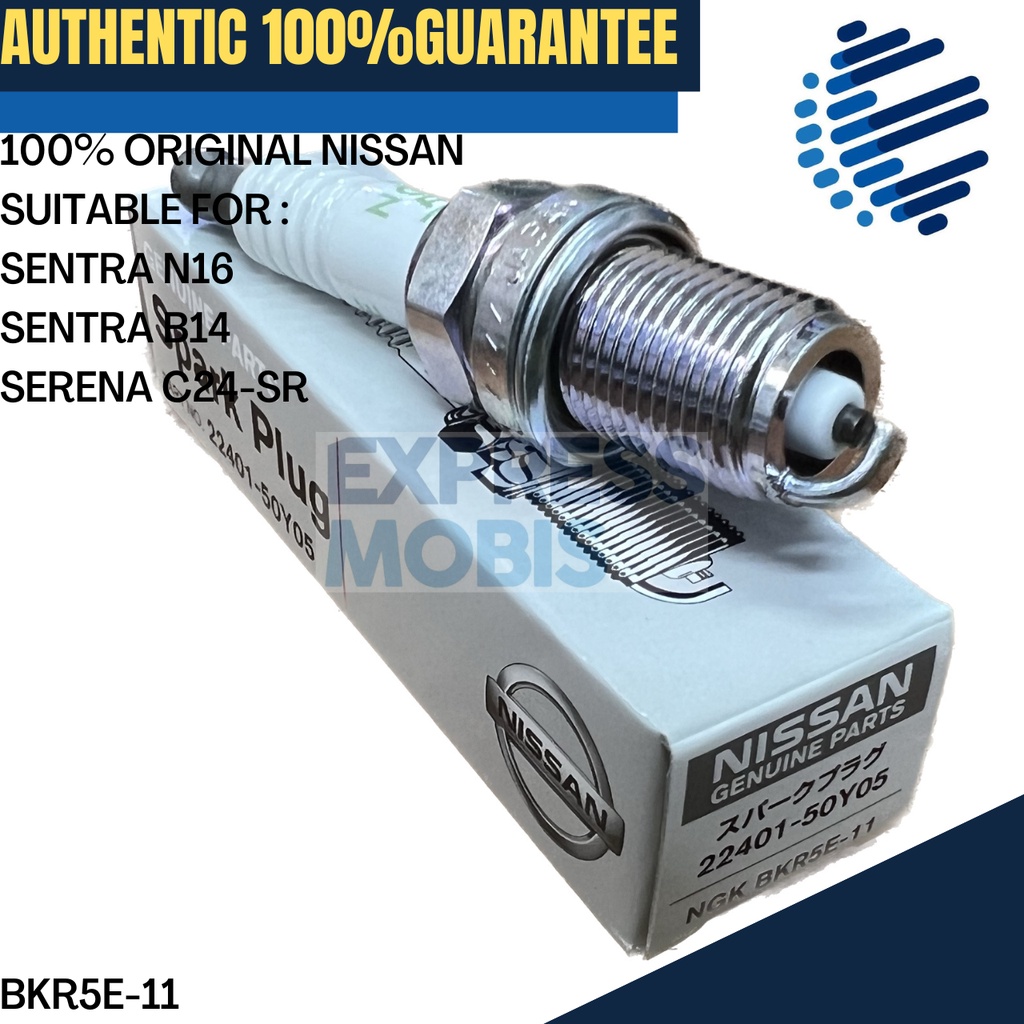 100% ORIGINAL NISSAN SPARK PLUG 22401-50Y05 ( BKR5E-11 ) SENTRA N16 ...