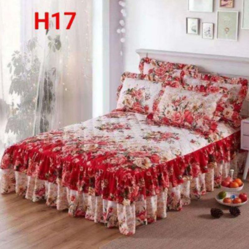 Exclusive Cadar Ropol Queen 3in1 Viral Bedsheet Cadar Pengantin Bedding ...