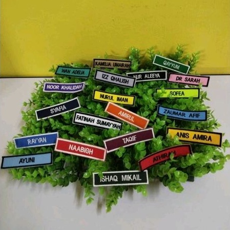 Name tag / tag nama sekolah melayu, jawi, cina, Korea dan Jepun (RM2 ...