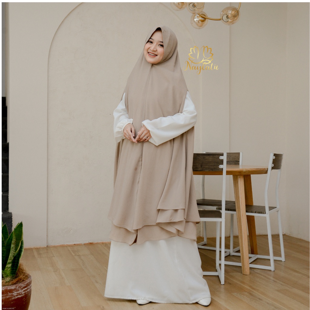 Khimar Syari Hijab Hijab Hijab Bolong Sleeve Wisdom Babydoll | Shopee ...