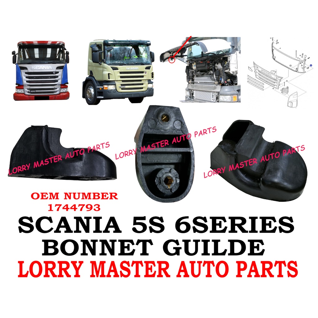 J124S18 BONNET GUIDE SCANIA 5S 6S R/P CAB 1744793 LORRY TRUCK AKSESORI ...