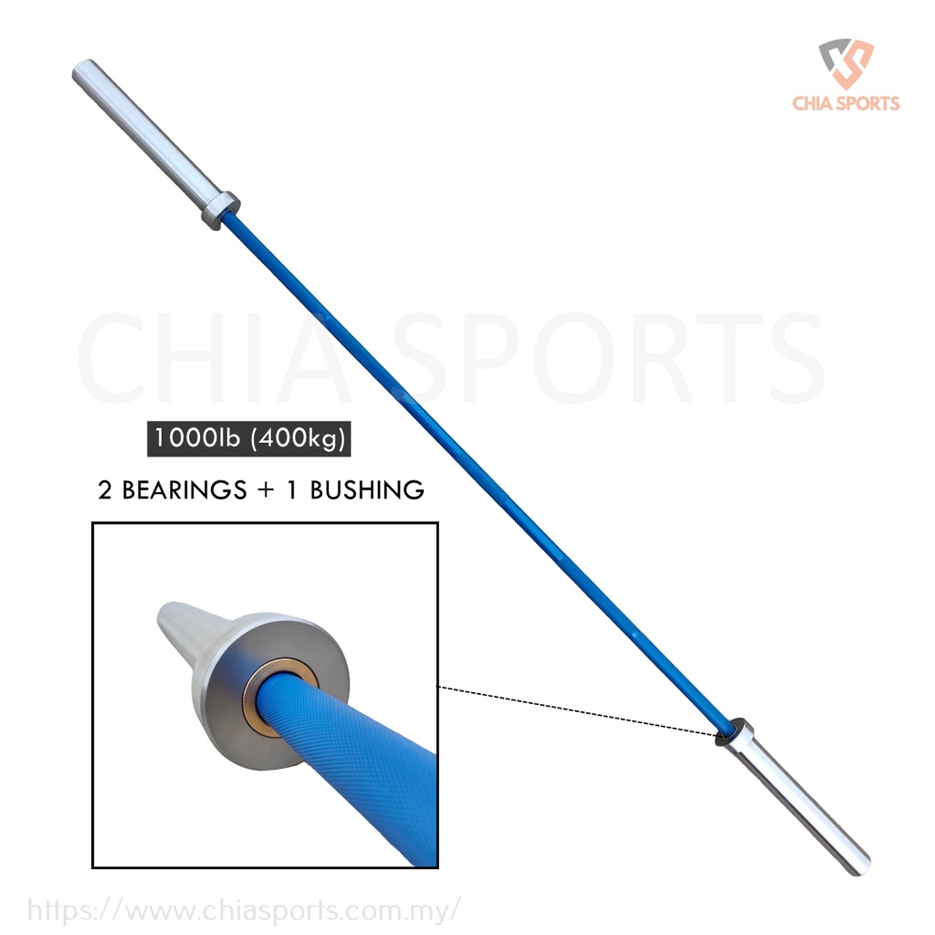 Hard Chrome BLUE 15kg Olympic Barbell 2.01m 5cm Max Load 1000lb Woman ...