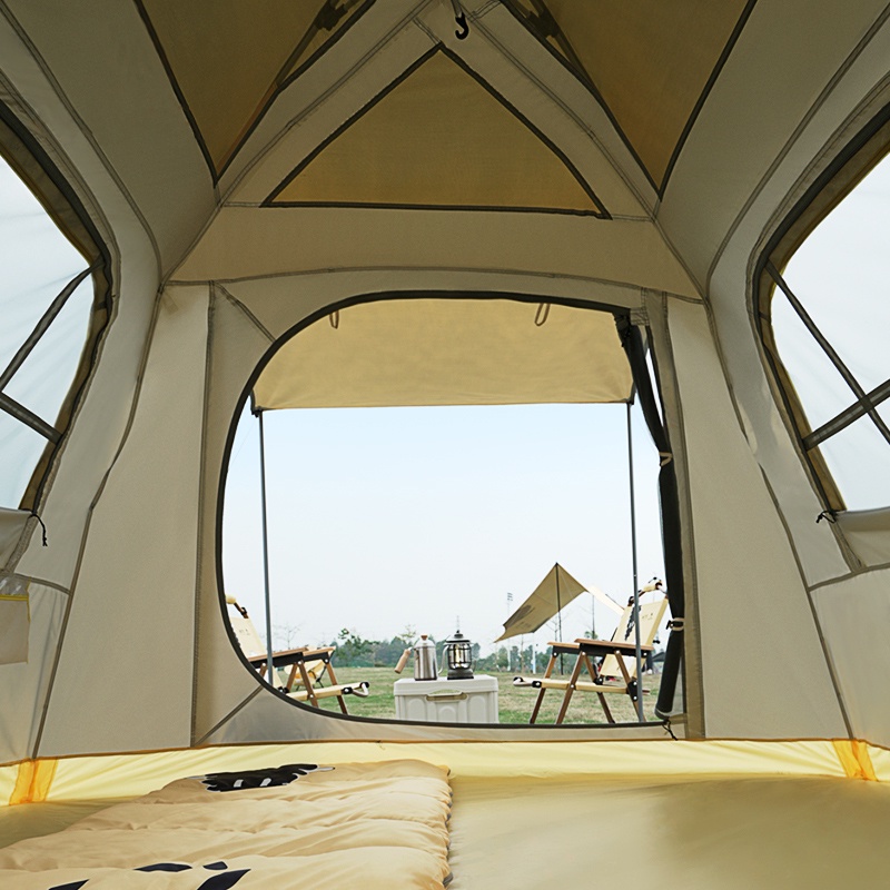 CAMEL CROWN Automatic tent 4 ~ 5 people outdoor portable folding folding sunscreen and rainfall ...