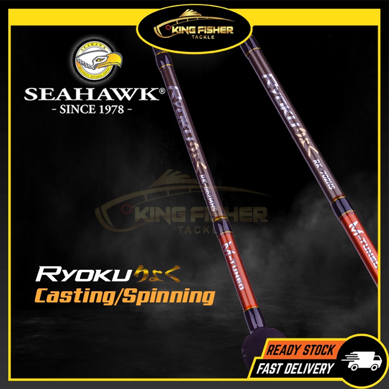 KFT SEAHAWK Ryoku Casting Spinning Fishing Rod Jorang Pancing Mancing ...