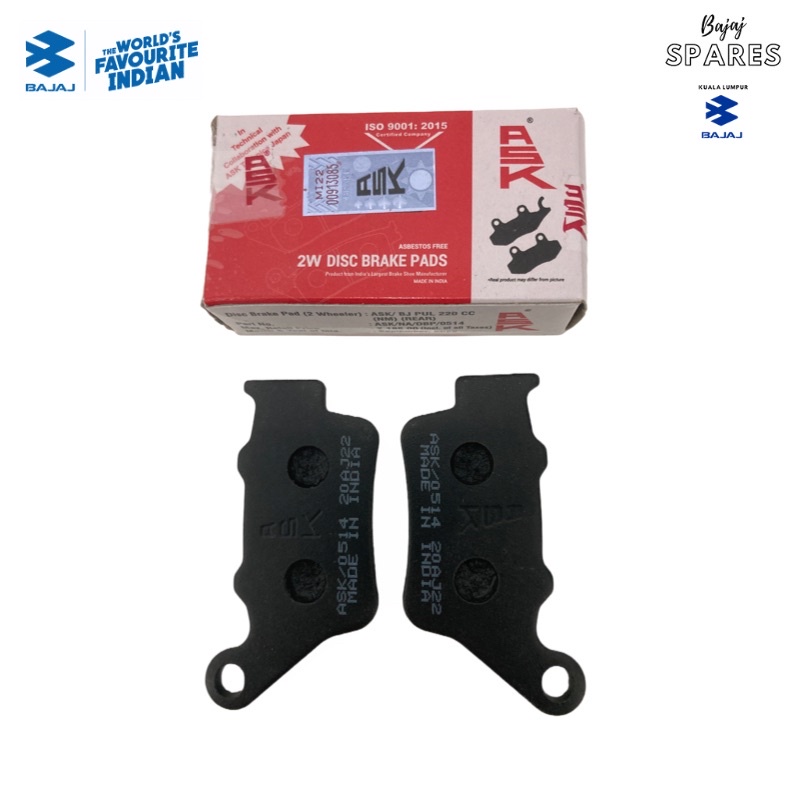 BRAKE PAD REAR NS200/RS200 PULSAR/ DOMINAR BAJAJ / KTM DUKE 200 | ASK ...