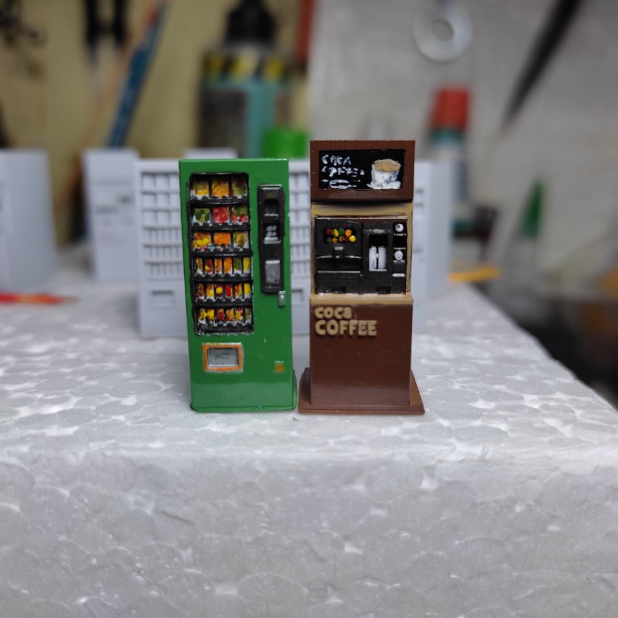 MESIN Vending Machine Snack Coffee Scale 1/64 - Diorama Coffee ...