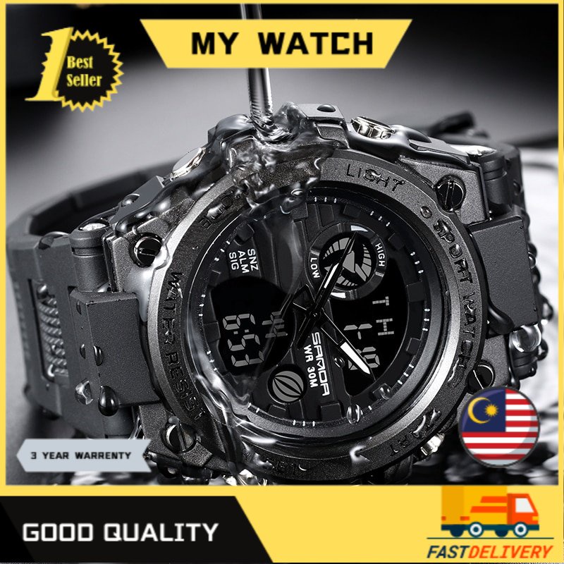 [New Color ] SANDA 739 G Style Men's Digital Watch Shockproof ...