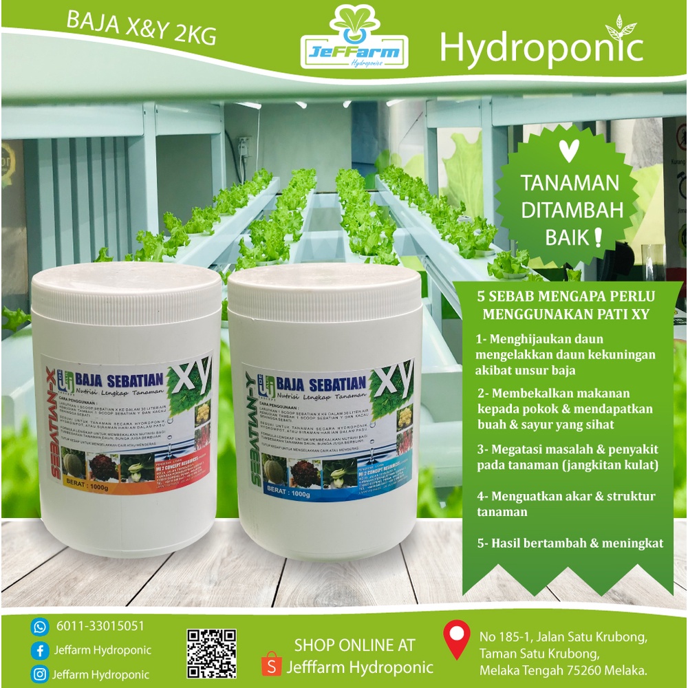 BAJA SEBATIAN XY 1KG & 2KG ( PATI FERTIGASI HYDROPONIC ) | JEFF FARM ...