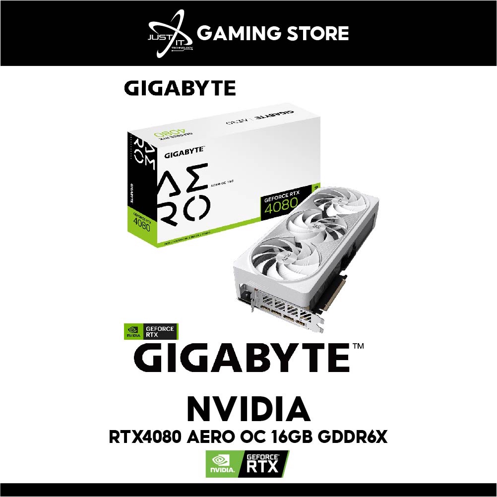 GIGABYTE RTX4080 AERO OC 16GB GDDR6X 256BIT VGA CARD ( GV-N4080AERO OC ...