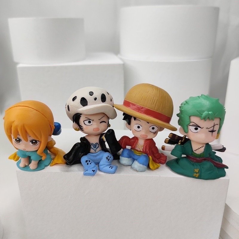 4PCS/SET One Piece Baby Luffy Zoro Nami Law Monkey D. Luffy Roronoa ...