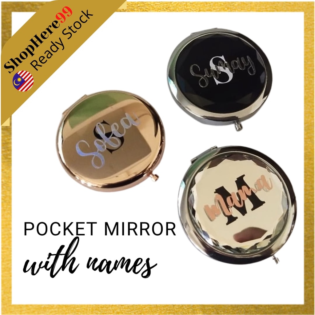 Pocket Mirror with names Customized | Shopee Malaysia