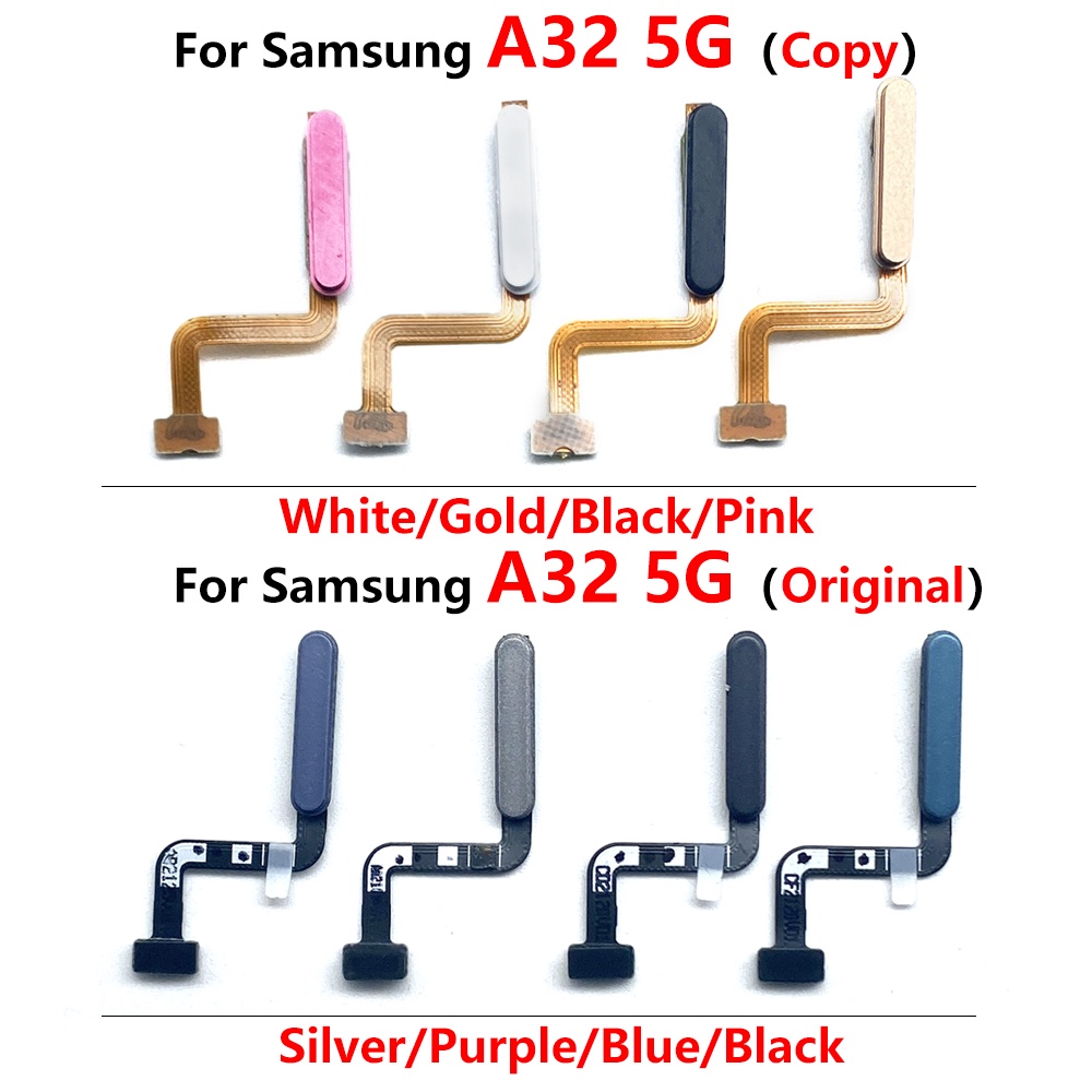 Original For Samsung A32 5G A326 Home Button Fingerprint Sensor Flex ...