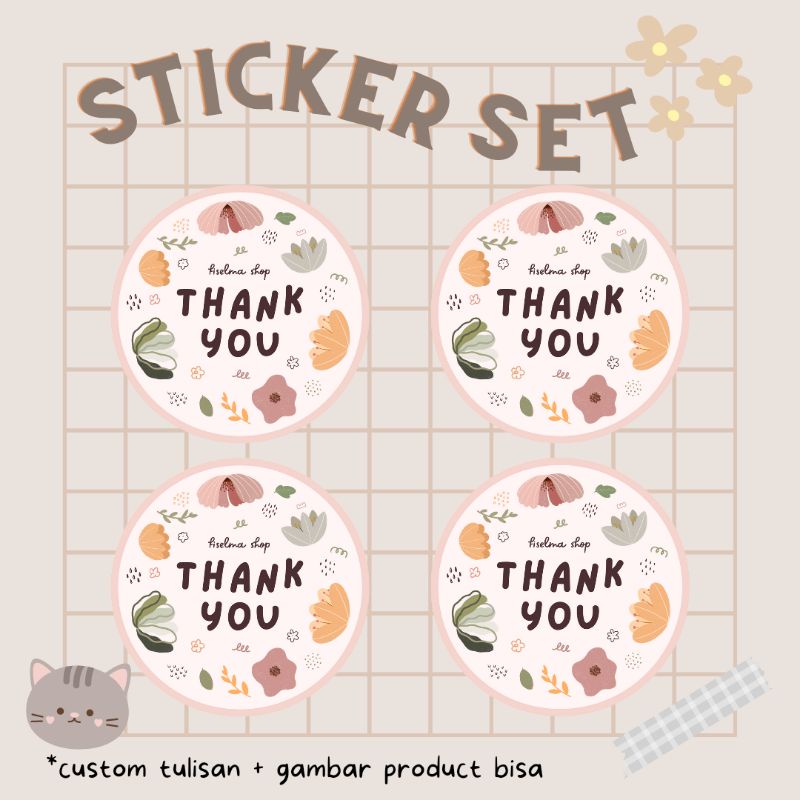 Custom Round/Round/Circle/Logo Sticker | Shopee Malaysia