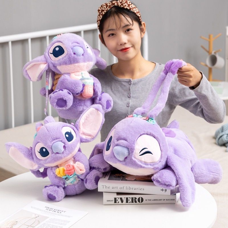 [Genuine] Disney Angel Plush Toy Stitch Doll Cartoon Cute Plushie ...