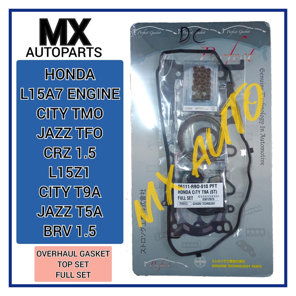 HONDA CITY 1.5 TMO T9A 16V CRZ JAZZ TFO T5A L15A7 L15Z1 ENGINE TOP OR ...