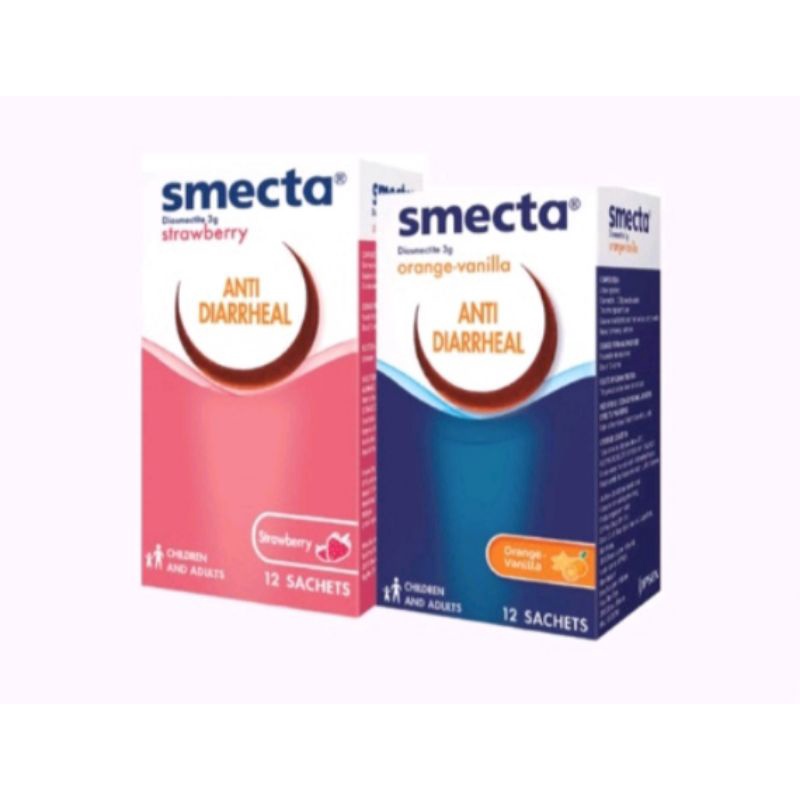 Smecta Anti Diarrheal 12's [ Orange Vanilla/Strawberry ] | Shopee Malaysia
