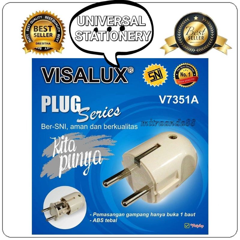 Visalux Brass Ground Plug V7531A SNI IEC / Round Plug / Round Plug ...
