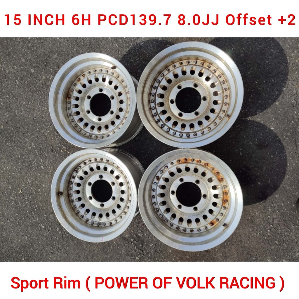 RAYS ENGINEERING ( POWER OF VOLK RACING ) Sport Rim 15 Inch 6H PCD139.7 ...