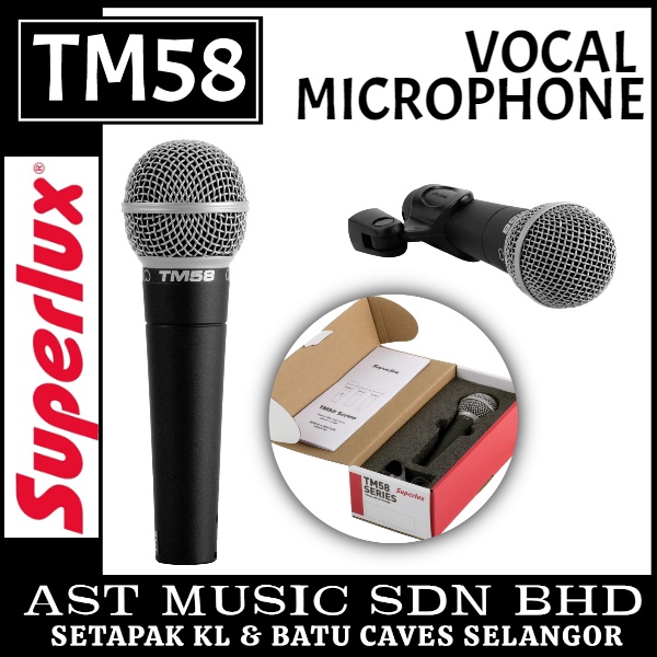 Superlux TM58 Dynamic Vocal Microphone (Single) | Shopee Malaysia