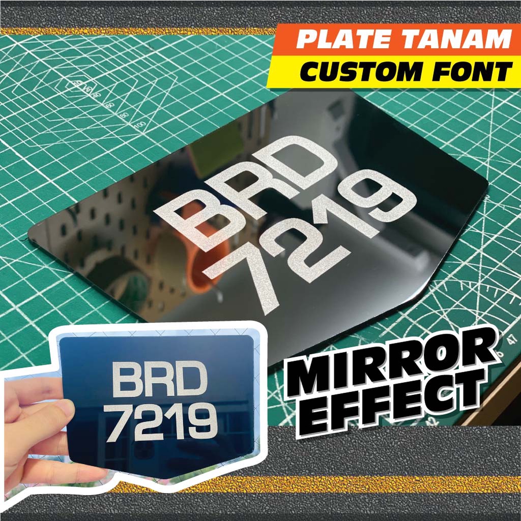 Mirror Effect Motor Number Plate [Ready stock] | Shopee Malaysia