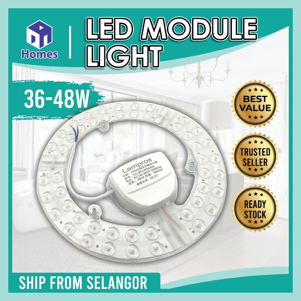 LED Module Light 36W 48W Replace Ceiling Lamp LED Circular Module with ...