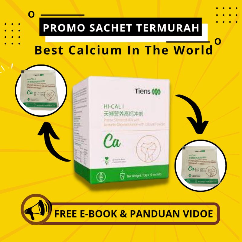 PROMO SACHET TERMURAH SE-MALAYSIA - CALCIUM TAMBAH TINGGI BADAN - UBAT ...