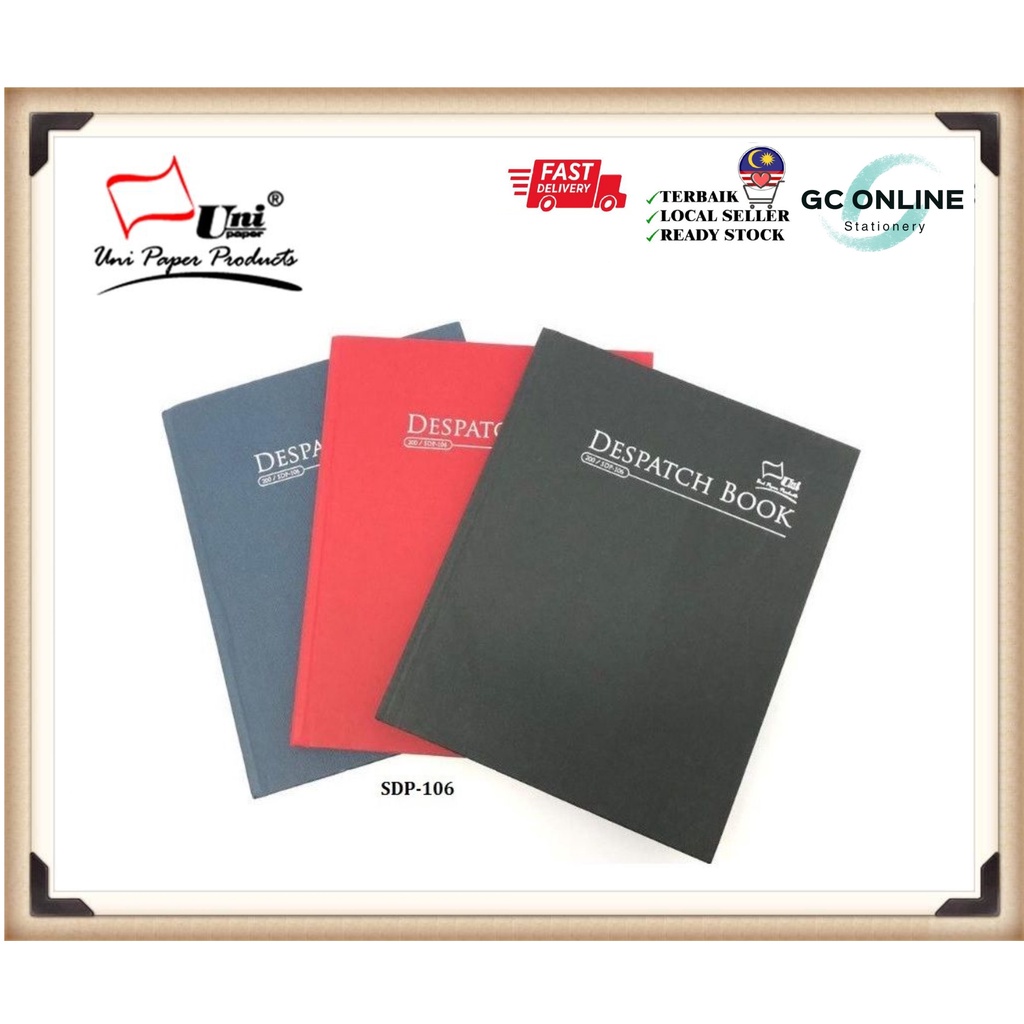 Uni SDB-106 F5 200Pages Hard Cover Despatch Book | Shopee Malaysia