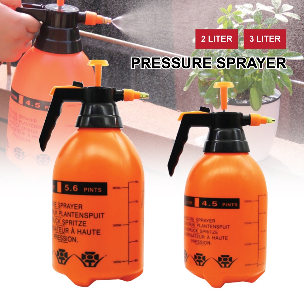 2L 3L HEAVYDUTY PVC Pressure Sprayer Water Pump Garden Plastik Bottle ...