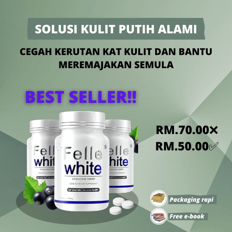 [ TERMURAH ] PENCERAH KULIT HERBAL | FELLE WHITE BOASTER ORIGINAL DAN ...