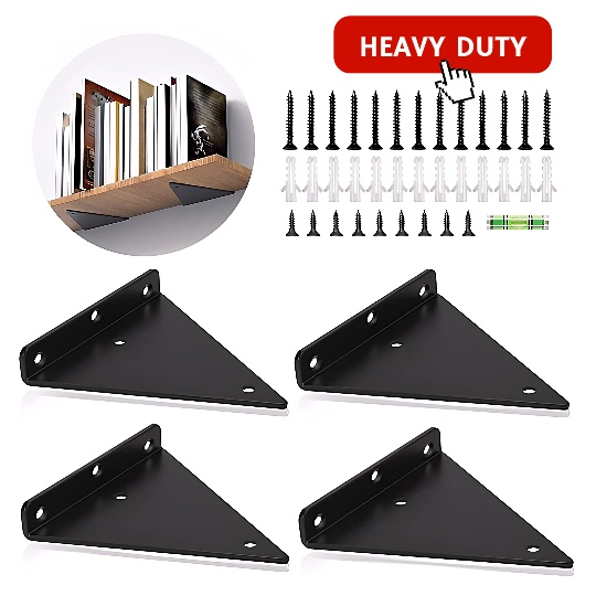 [Xhome] Heavy Duty Invisible Wall Shelf Bracket / L Bracket Dinding ...
