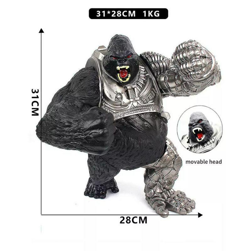 Action Figure Mechanical King Kong Gorilla Cyborg Godzila Big Size ...