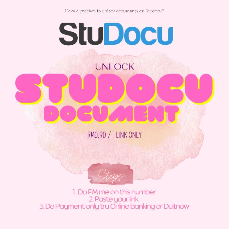 Unlock Document Studocu | Shopee Malaysia