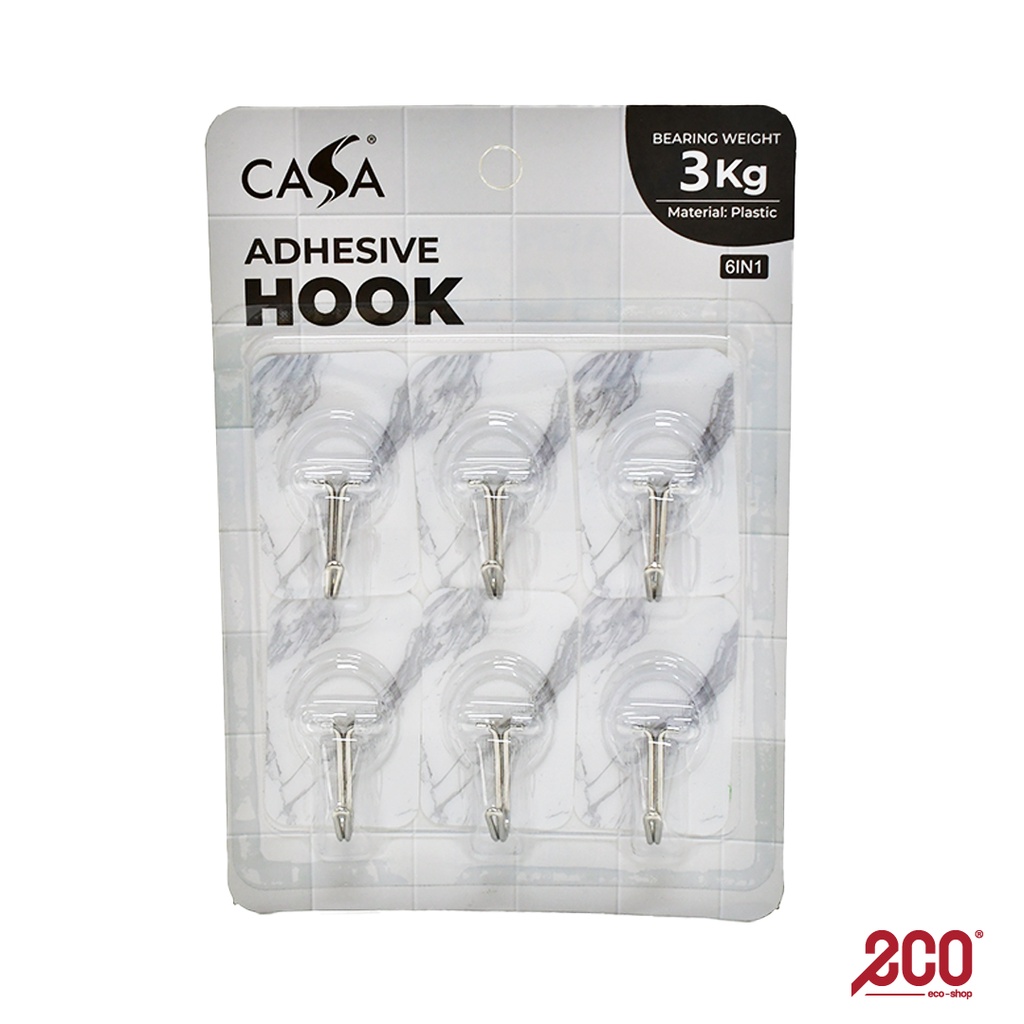 Casa Adhesive Hook 6 In 1 - L12 - 3040 - 01 - AE-L013-T01-03 | Shopee ...