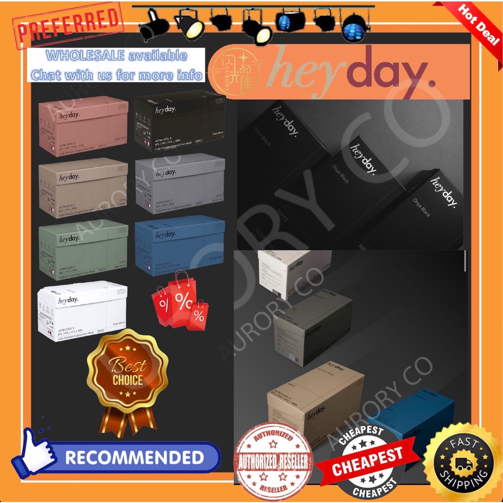 【𝐀𝐮𝐭𝐡𝐨𝐫𝐢𝐬𝐞𝐝 𝐑𝐞𝐬𝐞𝐥𝐥𝐞𝐫】 HEYDAY 4PLY Surgical Mask 30's per box / 10's per ...